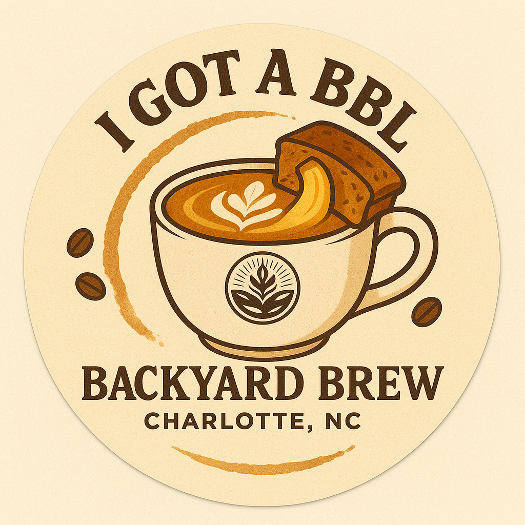 "BBL" / Banana Bread Latte - Backyard Brew Sticker | Backyard Brew